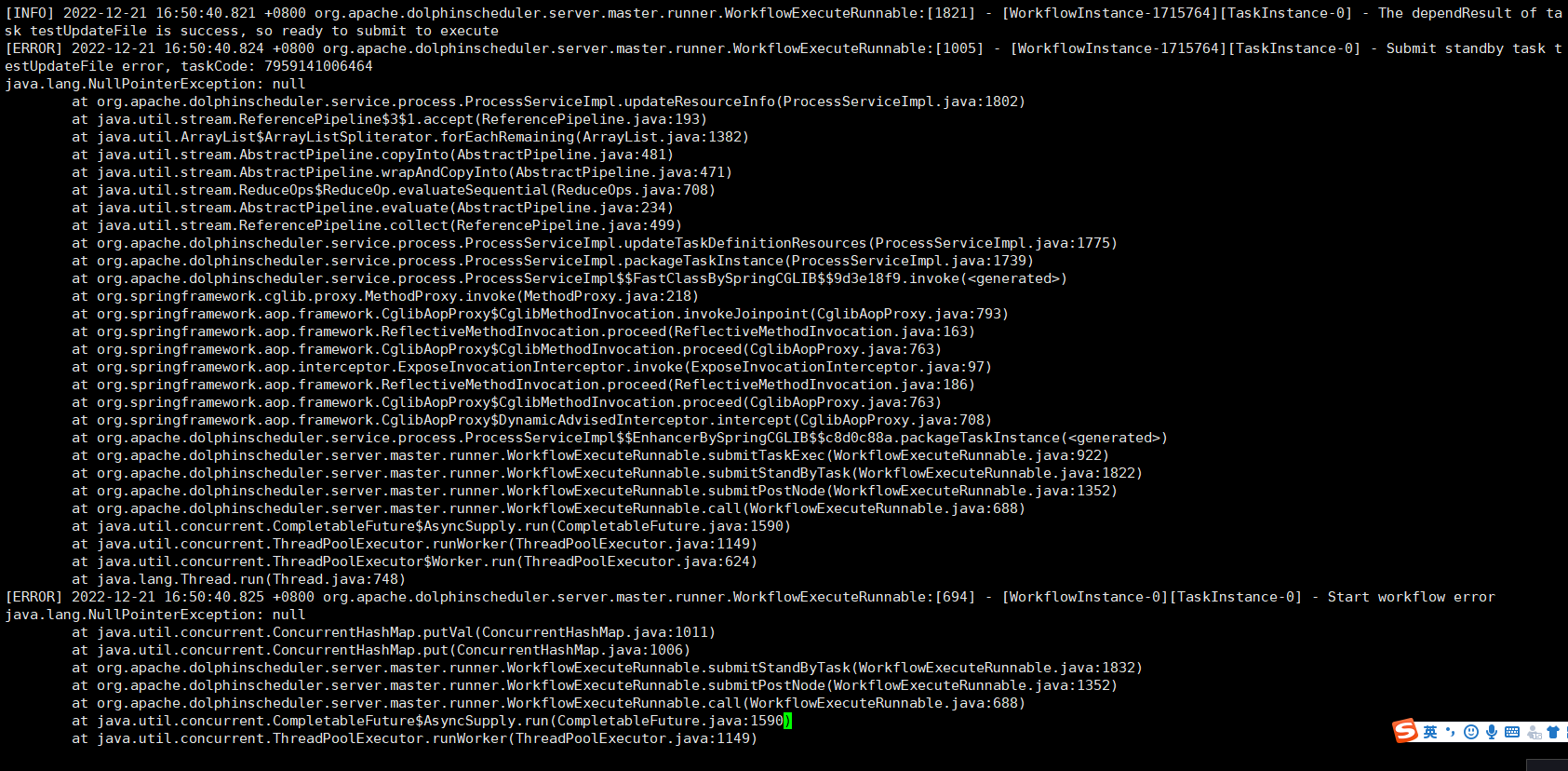 Bug Master Nullpointerexception Caused By Deleting Resource · Issue 13656 · Apache