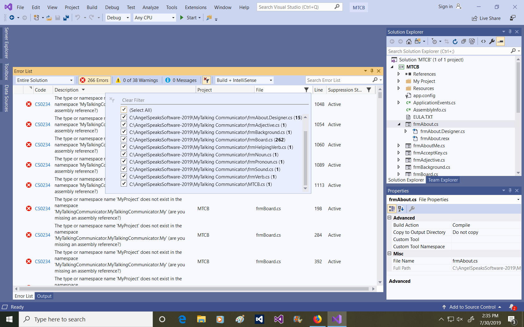 VB -> C#: Nullref in class with events · Issue #339 · icsharpcode ...