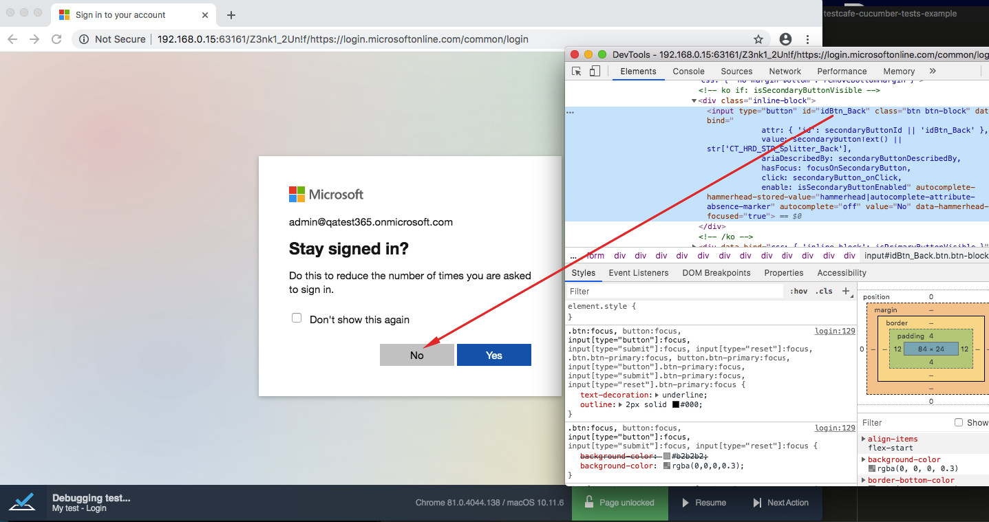 Testcafe Fails To Log In To Outlook Ms Teams Parse Error Header Overflow · Issue 5083