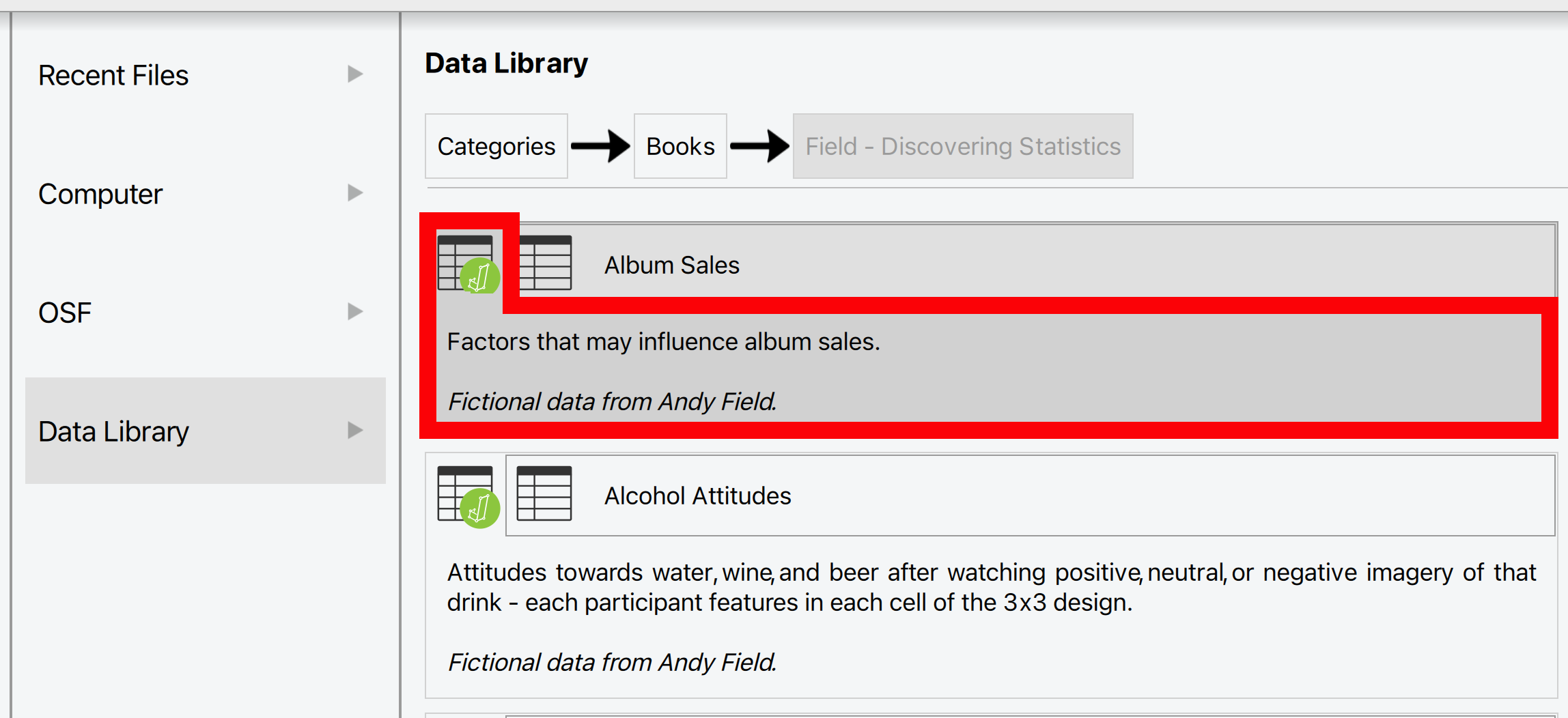 Data Library output not appearing · Issue #1124 · jasp-stats/jasp-issues · GitHub