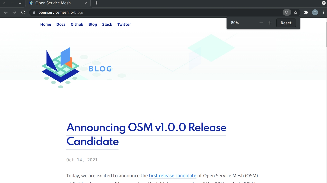 Blog page has too much white spaces · Issue #288 · openservicemesh/osm-docs · GitHub