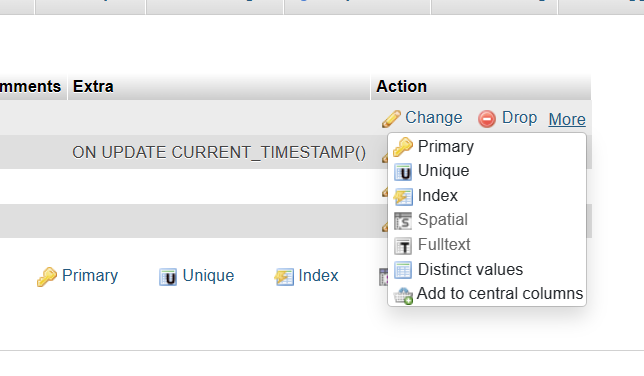 UI bug in table structure menu · Issue #17997 · phpmyadmin/phpmyadmin · GitHub