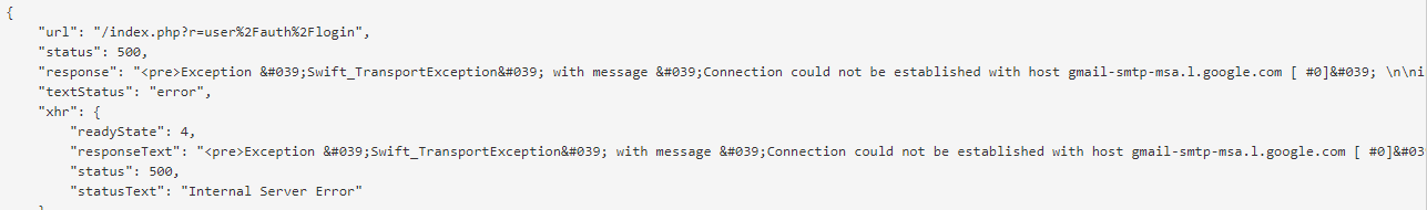 Connection could not be established with host smtp.gmail.com [ #0] · Issue #3140 · humhub/humhub ...