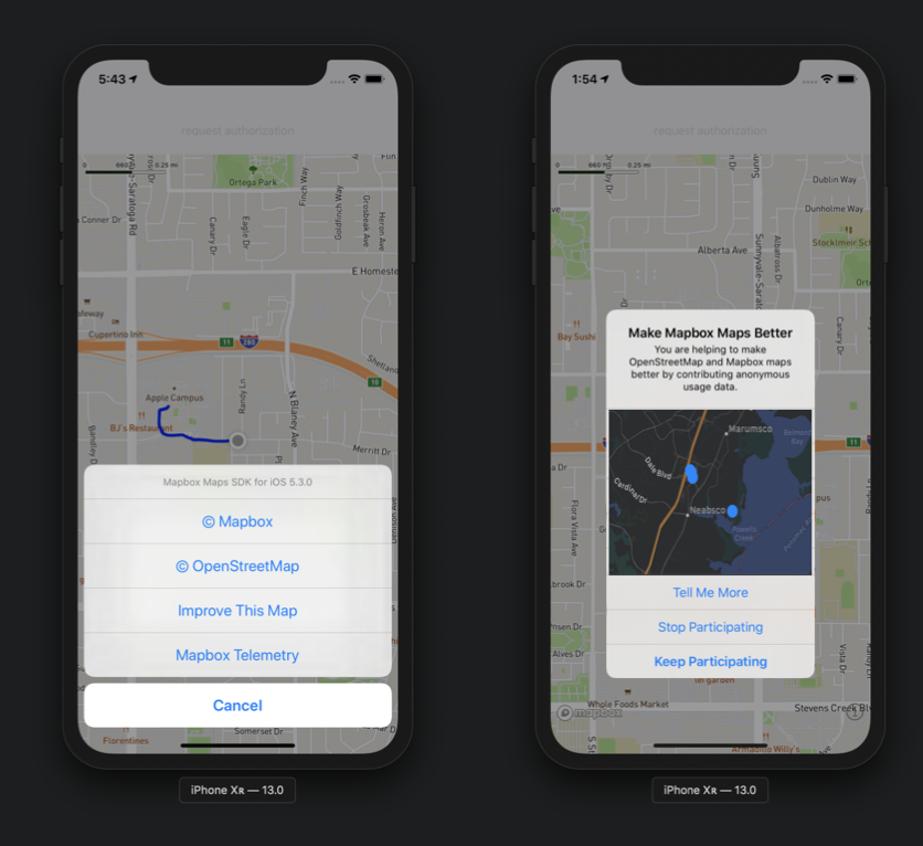 [IOS] Feature: Telemetry Info Panel should display telemetry summary similar to Apple's API ...