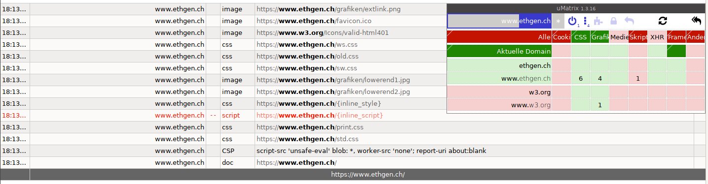 Inline script doesn't get blocked when CSP is set by another extension ...