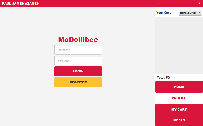 GitHub - jamesazanes/McDollibee: McDo and Jollibee Delivery App · GitHub