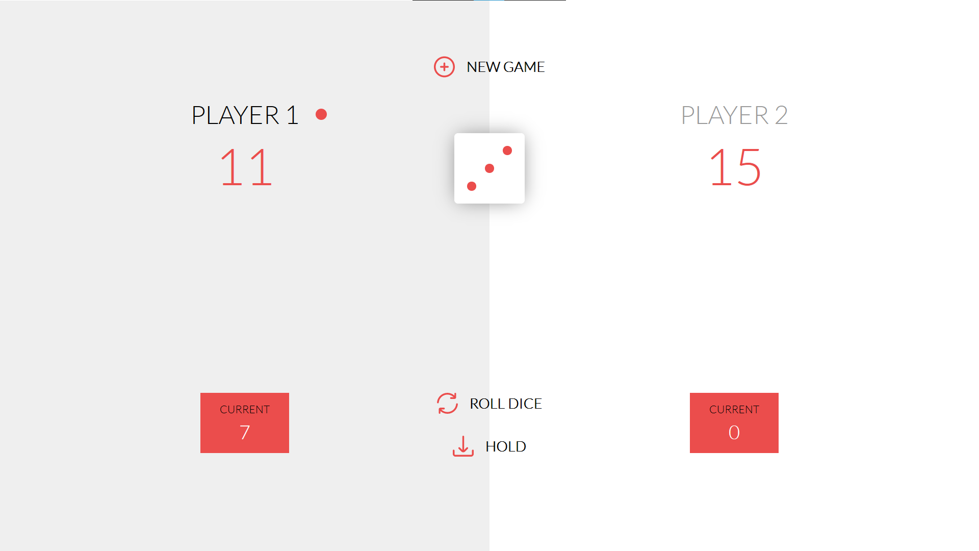 GitHub - Spishous/Dice-Game: Jeu 2 joueurs sur un seul et même écran. Chaque joueur possède un ...