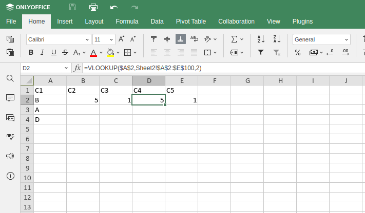 OnlyOffice Spreadsheet drag-and-fill doesn't work with numeric function ...