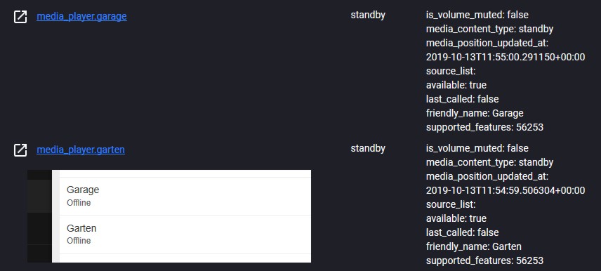 The status of the battery-powered devices is not updated when turned on ...