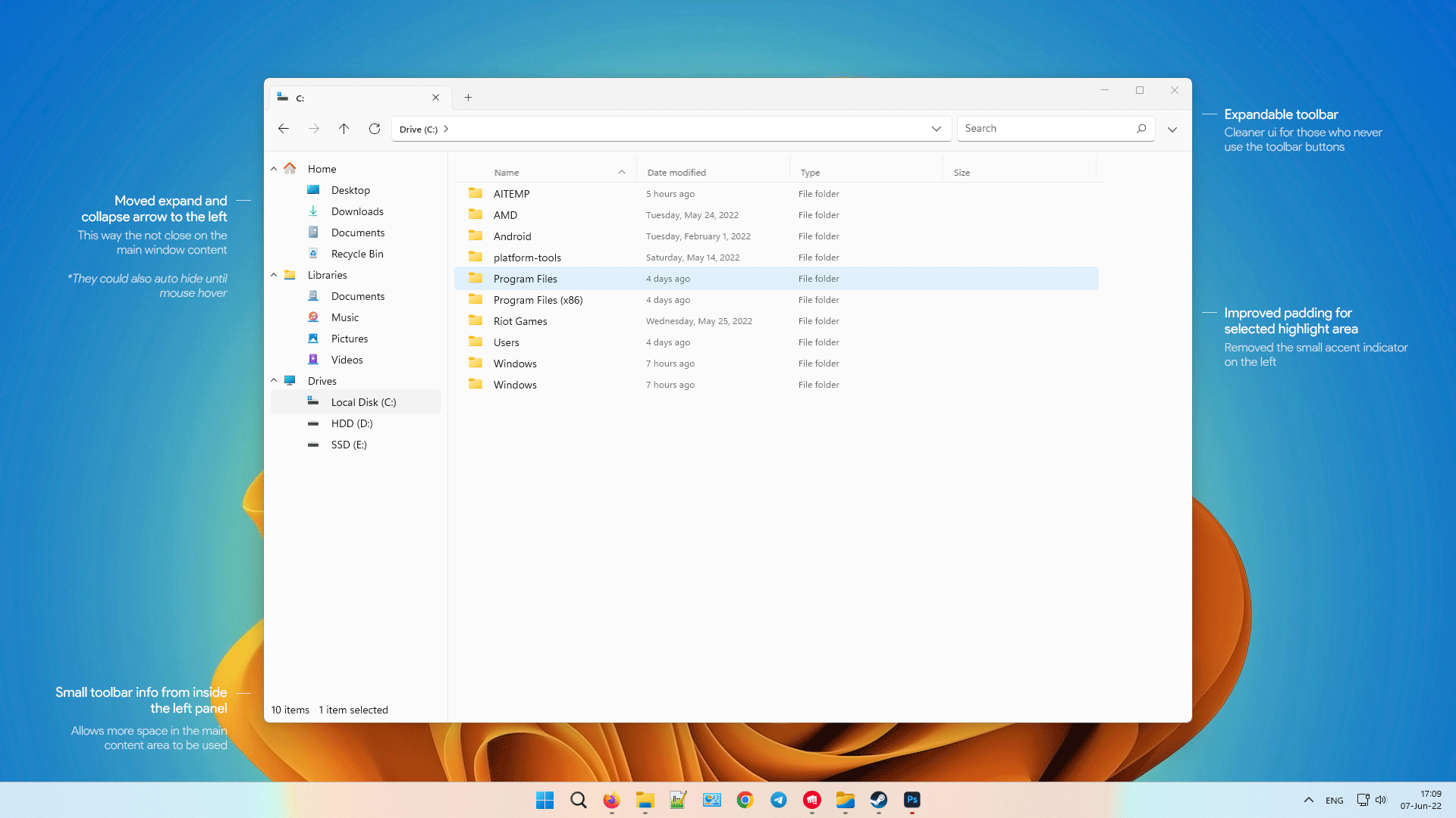 Expandable toolbar · Issue #9370 · files-community/Files · GitHub
