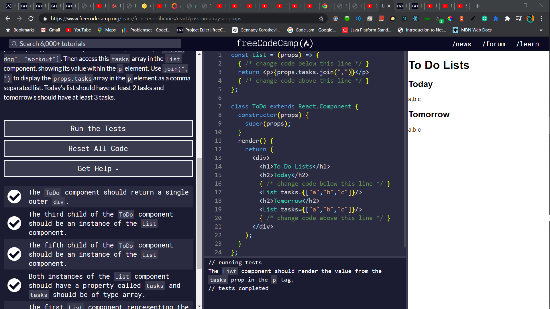 React: Pass an Array as Props Bug · Issue #39263 · freeCodeCamp/freeCodeCamp · GitHub