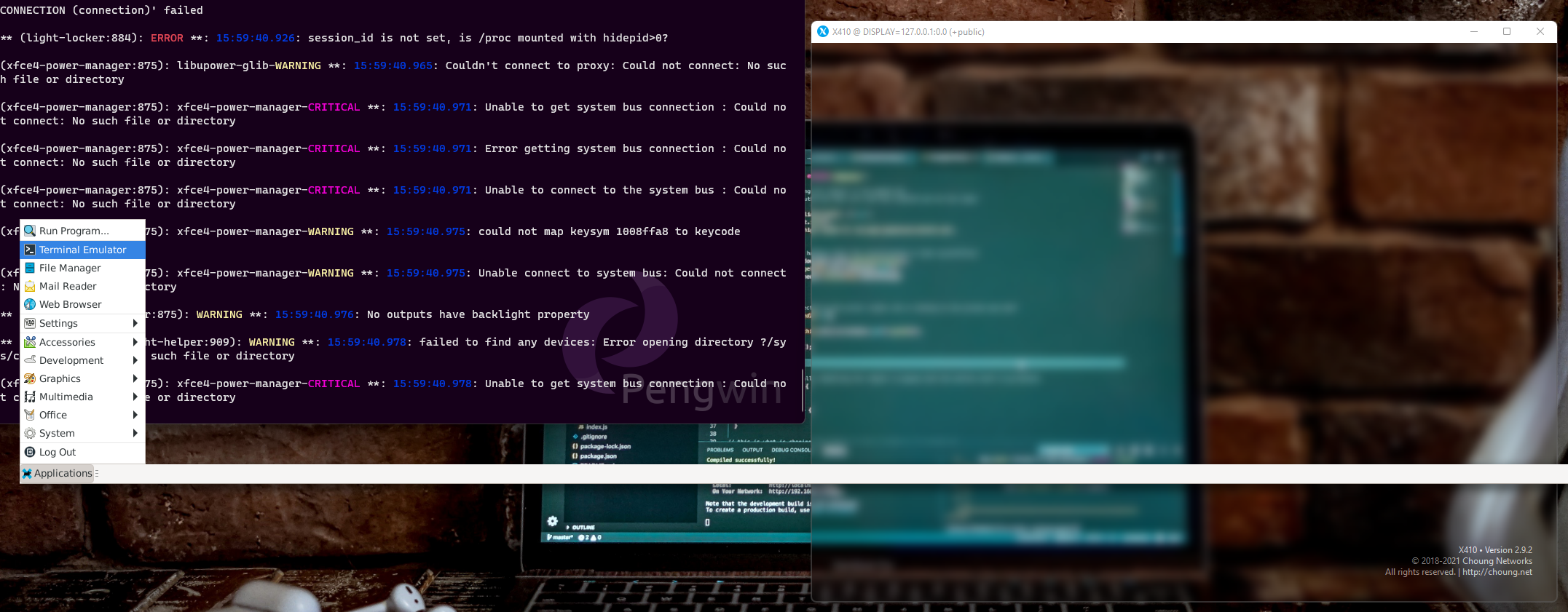 Cannot see the desktop, only the top bar with xfce4-session · Issue #707 · WhitewaterFoundry ...