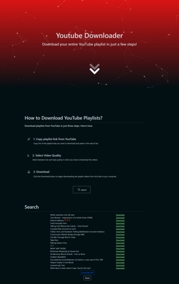 GitHub - HarshMarolia/Youtube-Playlist-Downloader: A web application ...