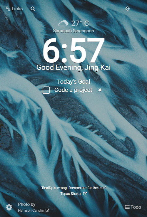 Github Lekjingkai Momentum Clone