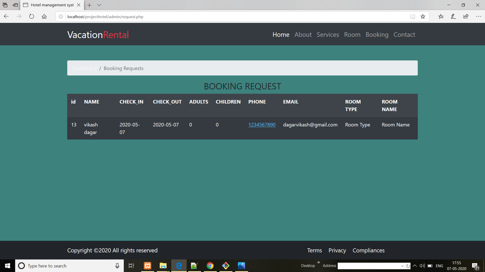GitHub - rohitprasad089/hotel-management-system: It is a complete php ...