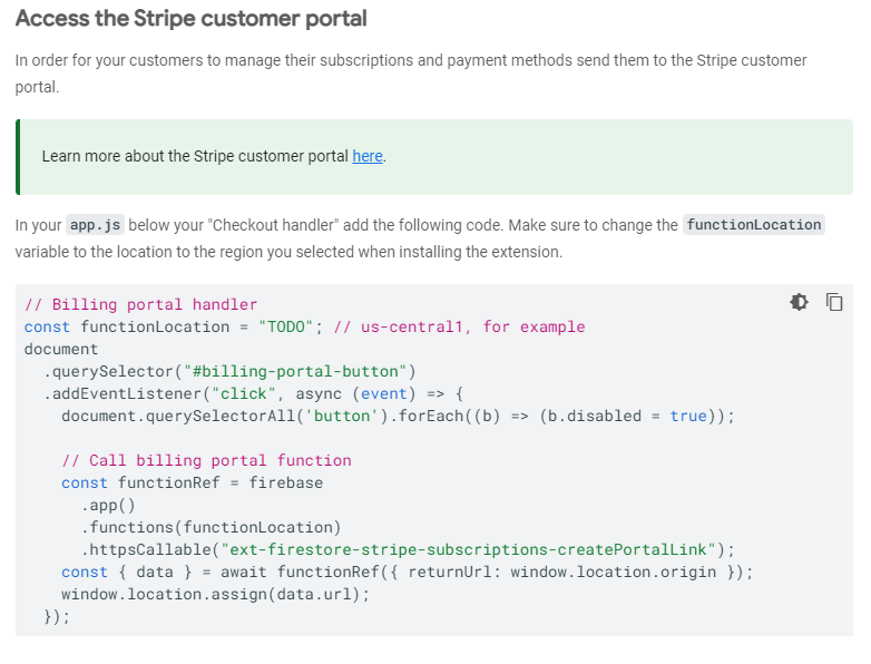 Codelabs Cloud Function Name Is Incorrect · Issue 484 · Invertase Stripe Firebase Extensions
