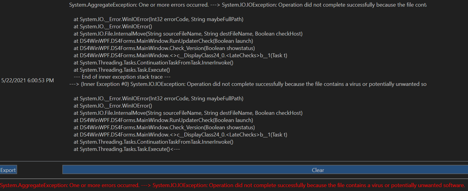 Zpevdo.b virus upon updating · Issue #2166 · Ryochan7/DS4Windows · GitHub