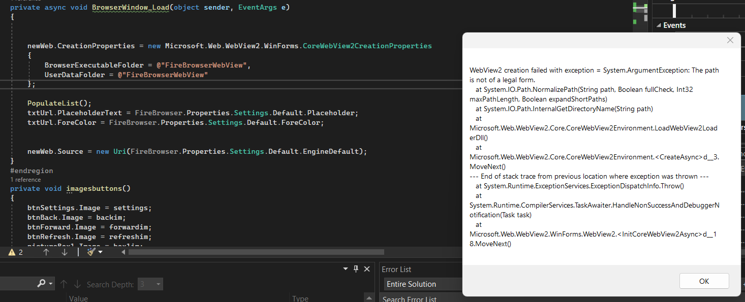 Latest Pre-Release Initilazation error · Issue #2459 · MicrosoftEdge ...