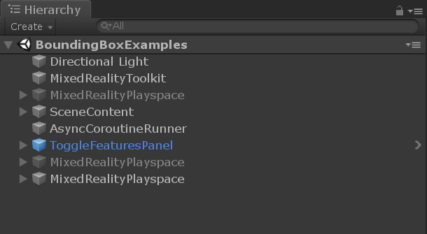 BoundingBoxExamples scene has multiple mixed reality playspaces · Issue #6168 · microsoft ...
