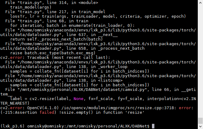 在训练时遇到一些问题 · Issue #7 · Reagan1311/DABNet · GitHub