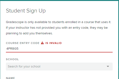 Unable to register in gradescope for non CMU students · Issue #210 · cmu-db/bustub · GitHub
