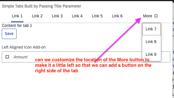 Can We Customize The Location Of The More Button In The Tab · Issue 9330 · Sapfundamental Ngx