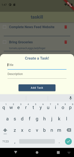 GitHub - Atharv-Joshi/taskill: A simple todo list application