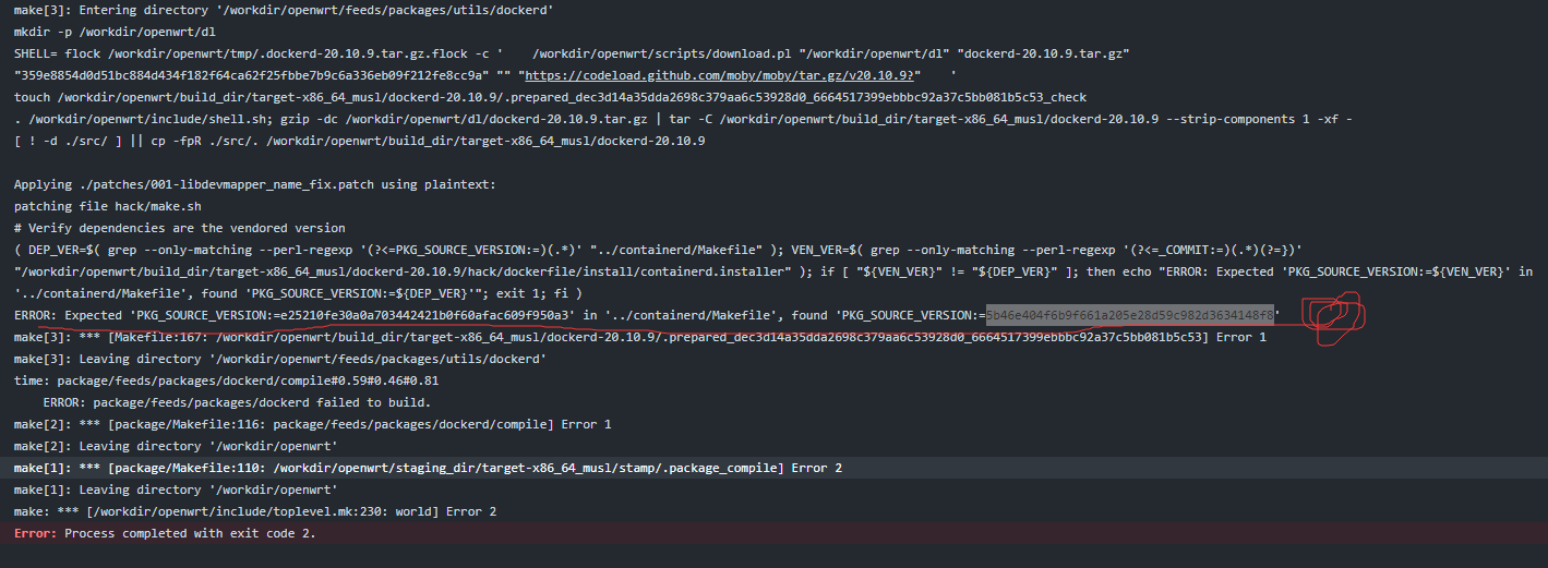 dockerd校验码更新了 · Issue #8265 · coolsnowwolf/lede · GitHub