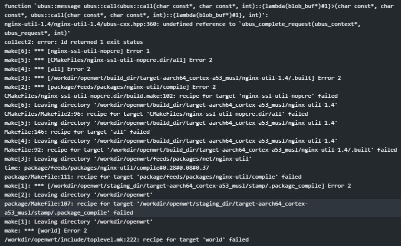 nginx编译报错 · Issue #4924 · coolsnowwolf/lede · GitHub