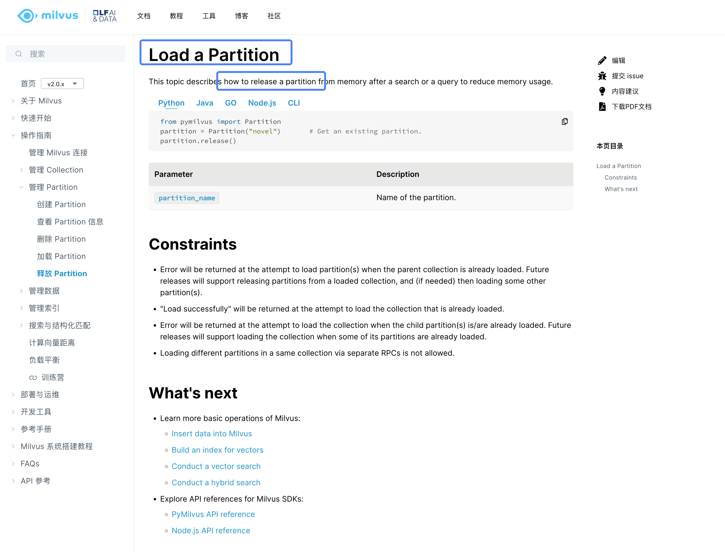Error Doc Error · Issue 1409 · Milvus Iomilvus Docs · Github