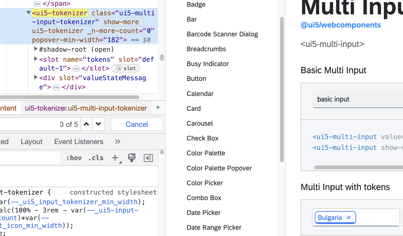 [Feature Request]: Support customized tokenizer container · Issue #7003 · SAP/ui5-webcomponents ...