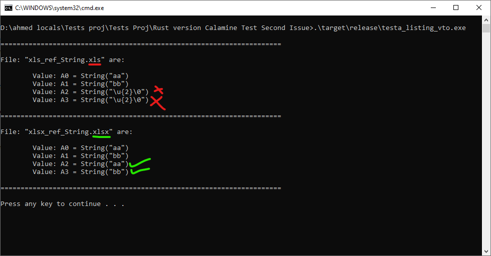 calamine: xls wrong value for referenced String cells · Issue #334 · tafia/calamine · GitHub