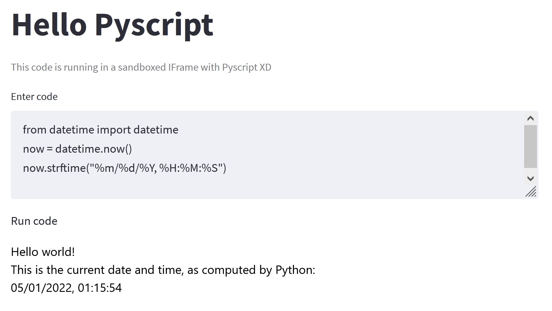 Integration of pyscript · Issue #4670 · streamlit/streamlit · GitHub
