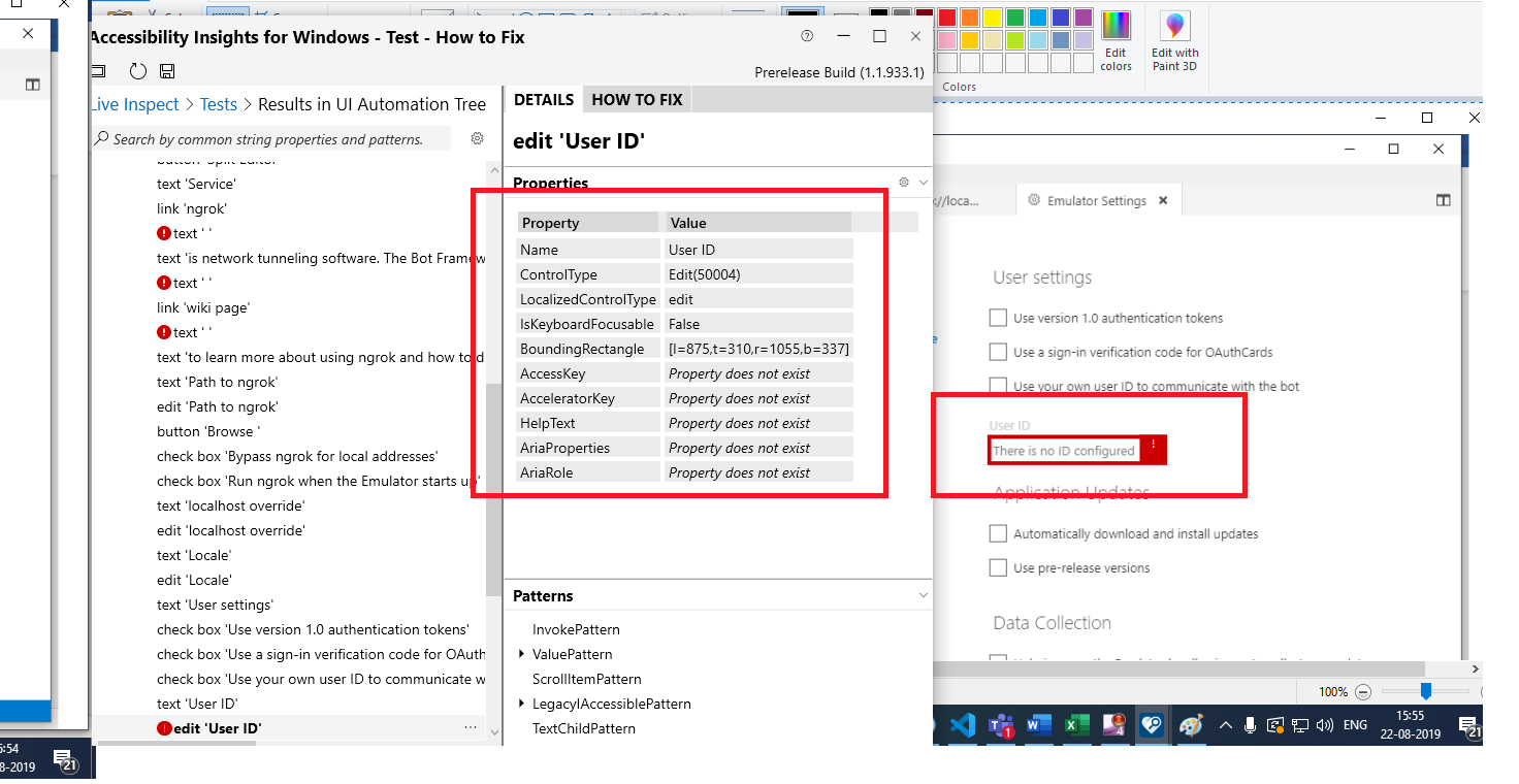 [MAS4.2.8] [Programmatic and access -Settings] An element of the given Control Type must support ...