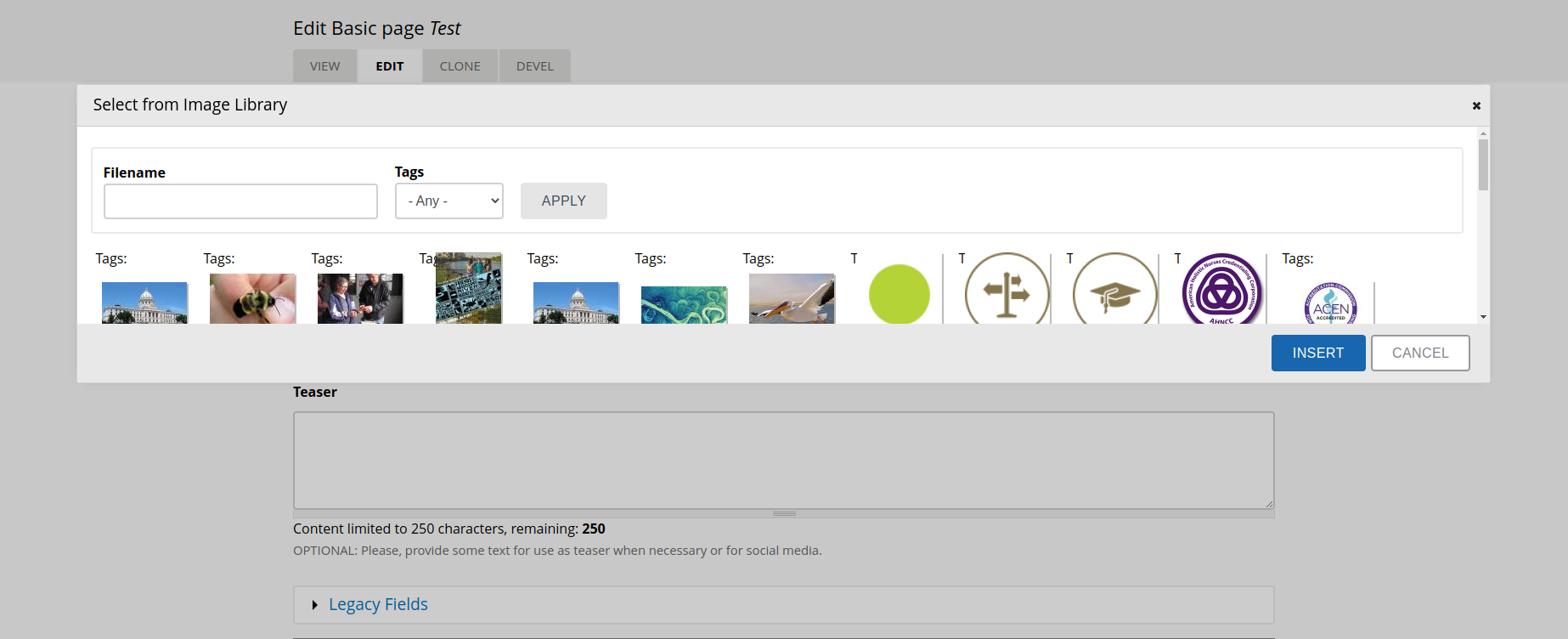 Fixed: Existing Image library popup does not show all images. · Issue #5835 · backdrop/backdrop ...