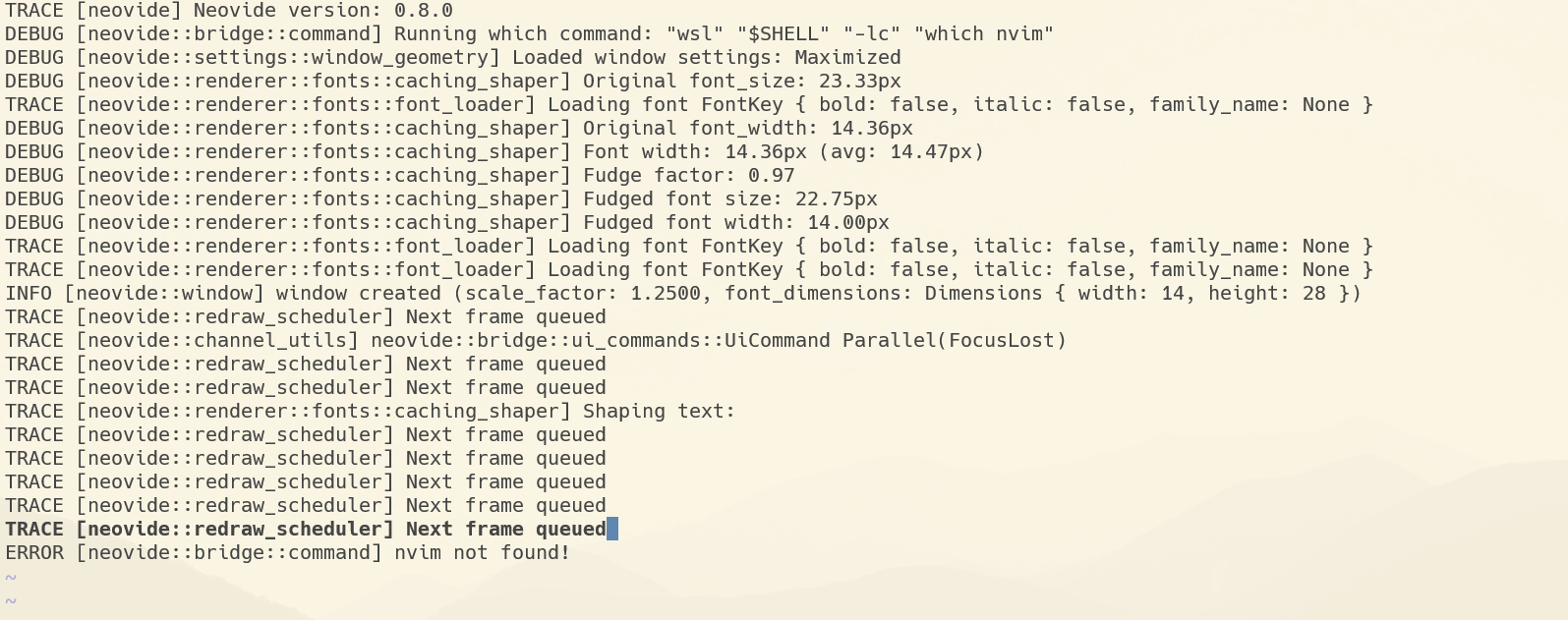 neovide --wsl: nvim not found · Issue #1296 · neovide/neovide · GitHub