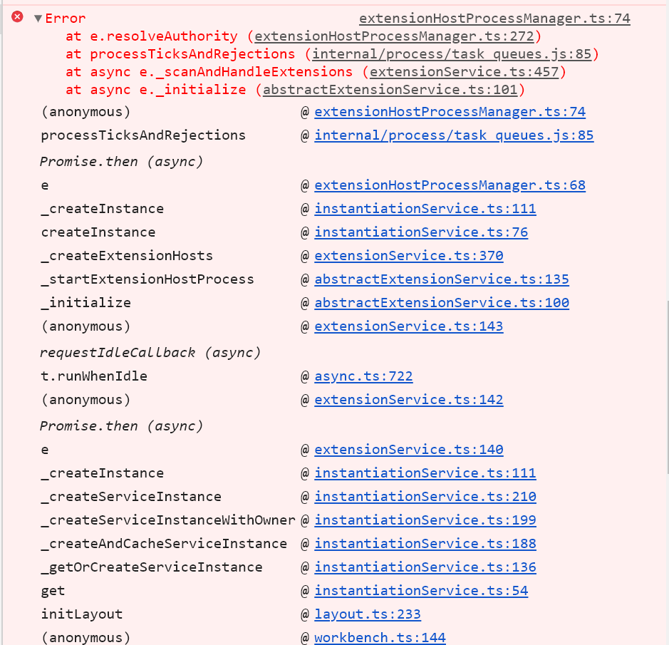 remote container-try an example: Docker returned an error. make sure ...