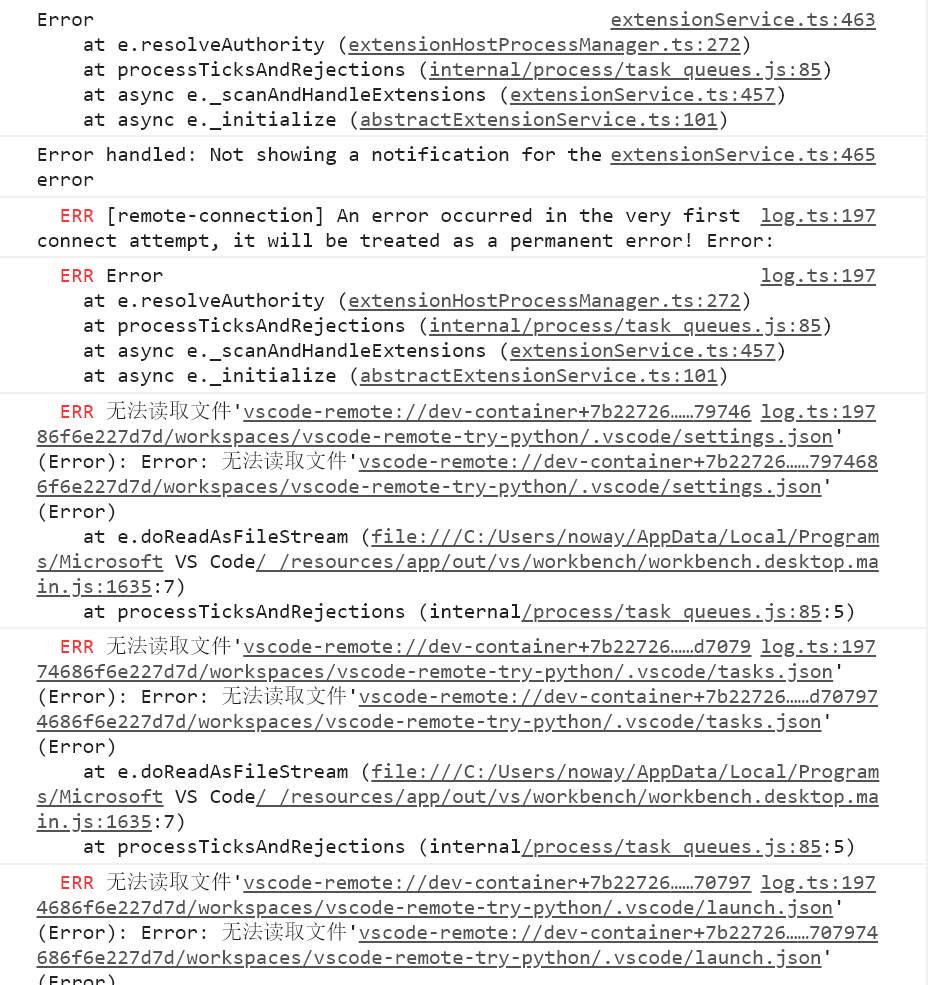Remote Container Try An Example Docker Returned An Error Make Sure The Docker Daemon Is Runing