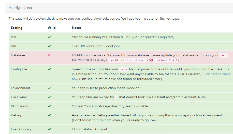 Pre-Flight Database Error · Issue #12487 · grokability/snipe-it · GitHub