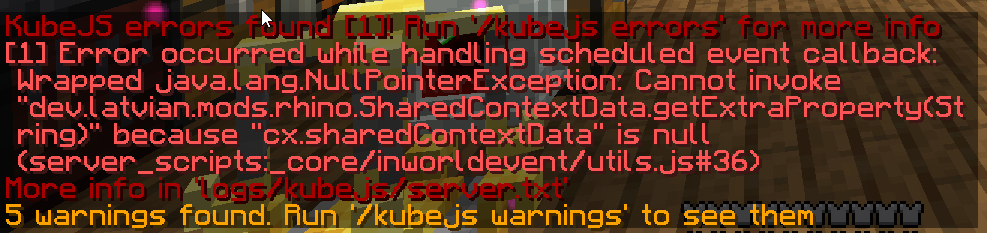 Kubejs Errors On Login To Server · Issue 2524 · Ftbteam Ftb Modpack Issues · Github