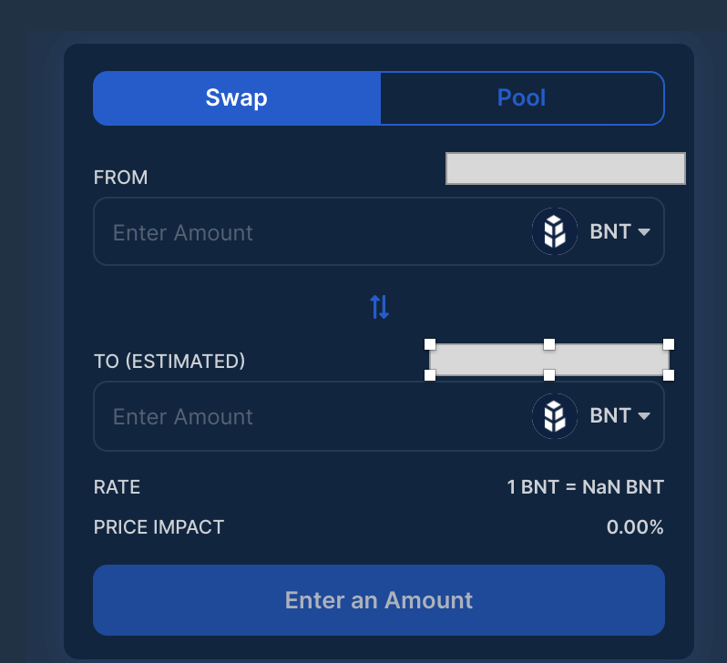 Cannot Select From Token Stuck At Bnt Bnt Trade · Issue 206 · Bancorprotocol Webapp · Github