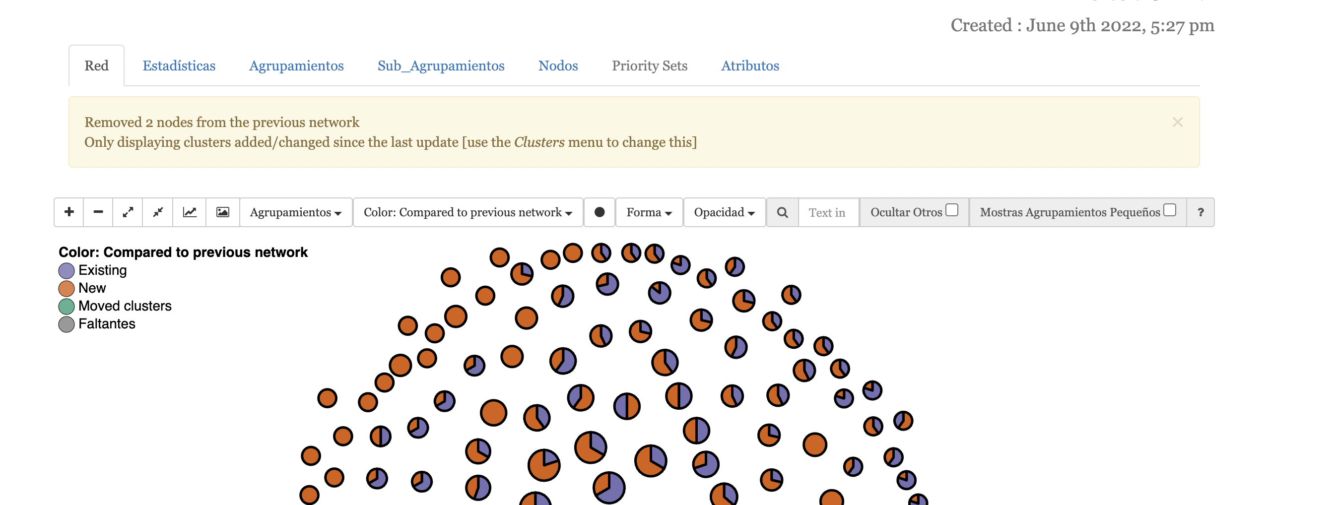 Add "Compared to Previous Network" viz as a column in tabular view (Nodes) · Issue #93 · veg ...