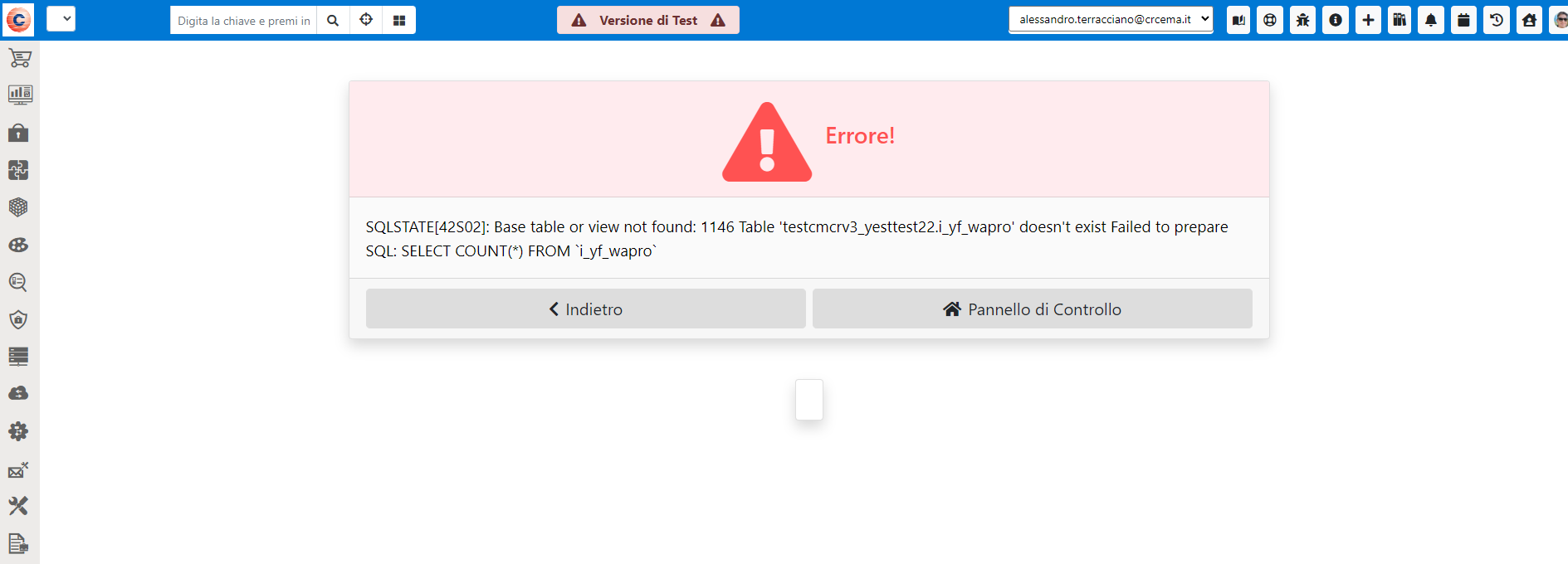 Errore tabelle inesistenti dopo migrazione Yeti[bug] · Issue #17297 · YetiForceCompany ...