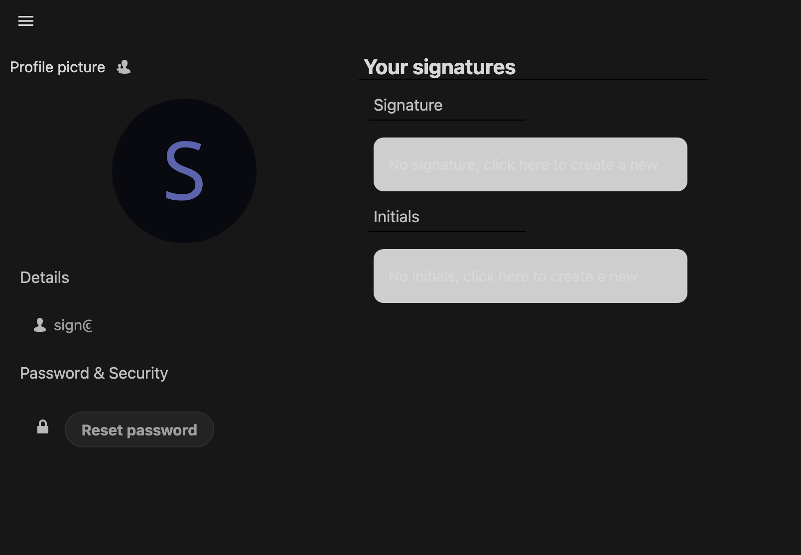 Dark Mode Fix Define Your Signature And Initials Not Visible · Issue 1462 · Libresignlibresign 6797