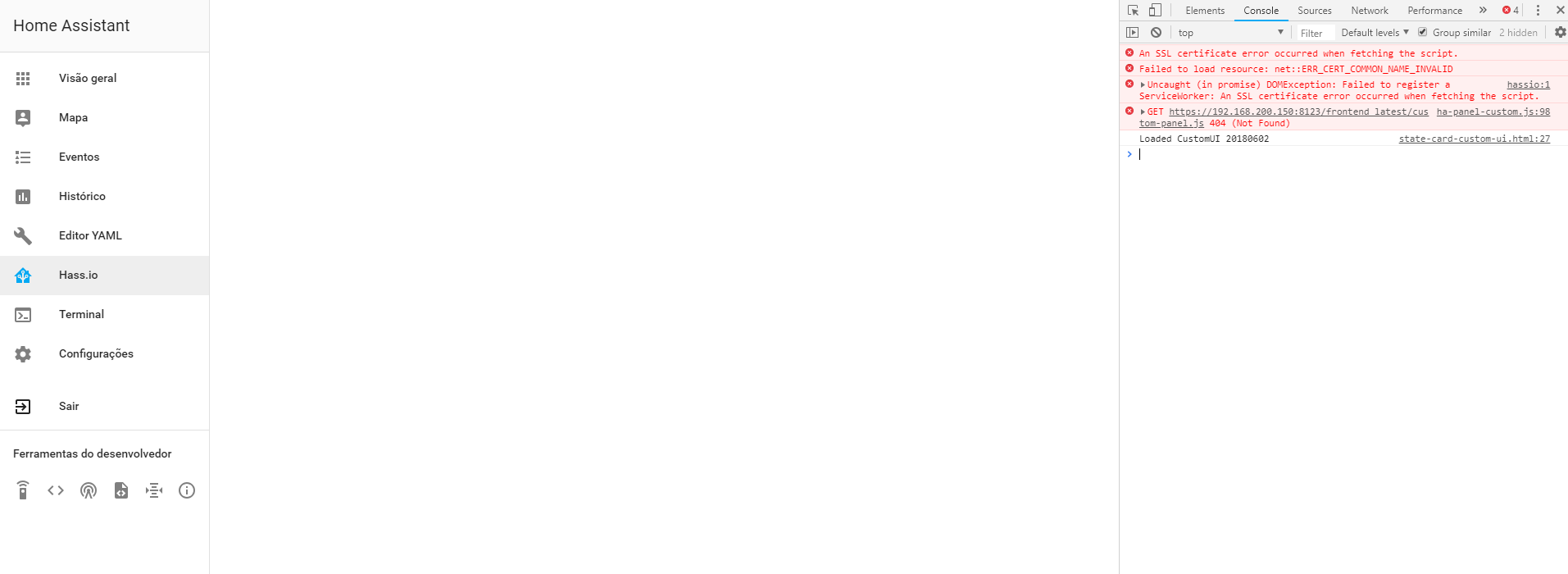 Dashboard Refusing To Load After Update To 0750 · Issue 15834 · Home Assistantcore