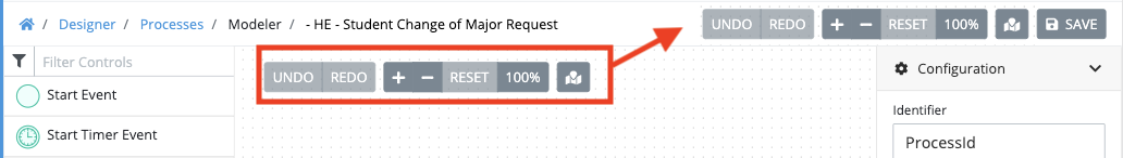 Move Secondary Nav Buttons · Issue #788 · ProcessMaker/modeler · GitHub