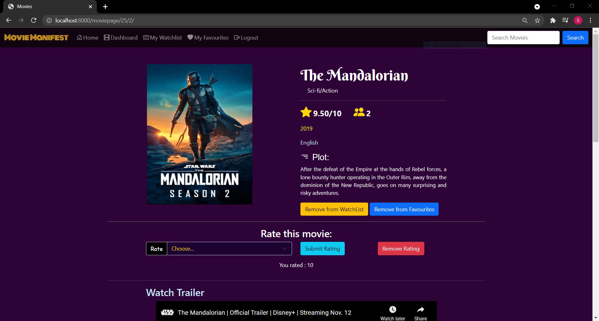 GitHub - adaksritiman24/Movie-Rating-Website-using-Django: This is a ...