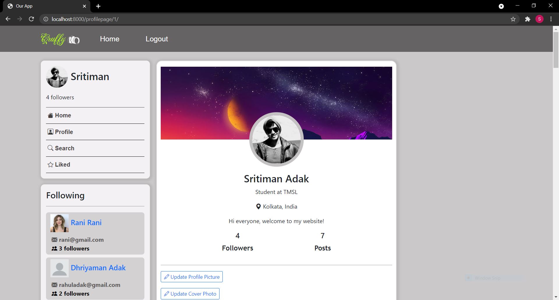 GitHub - adaksritiman24/Social-Networking-Website-using-Django: This is ...