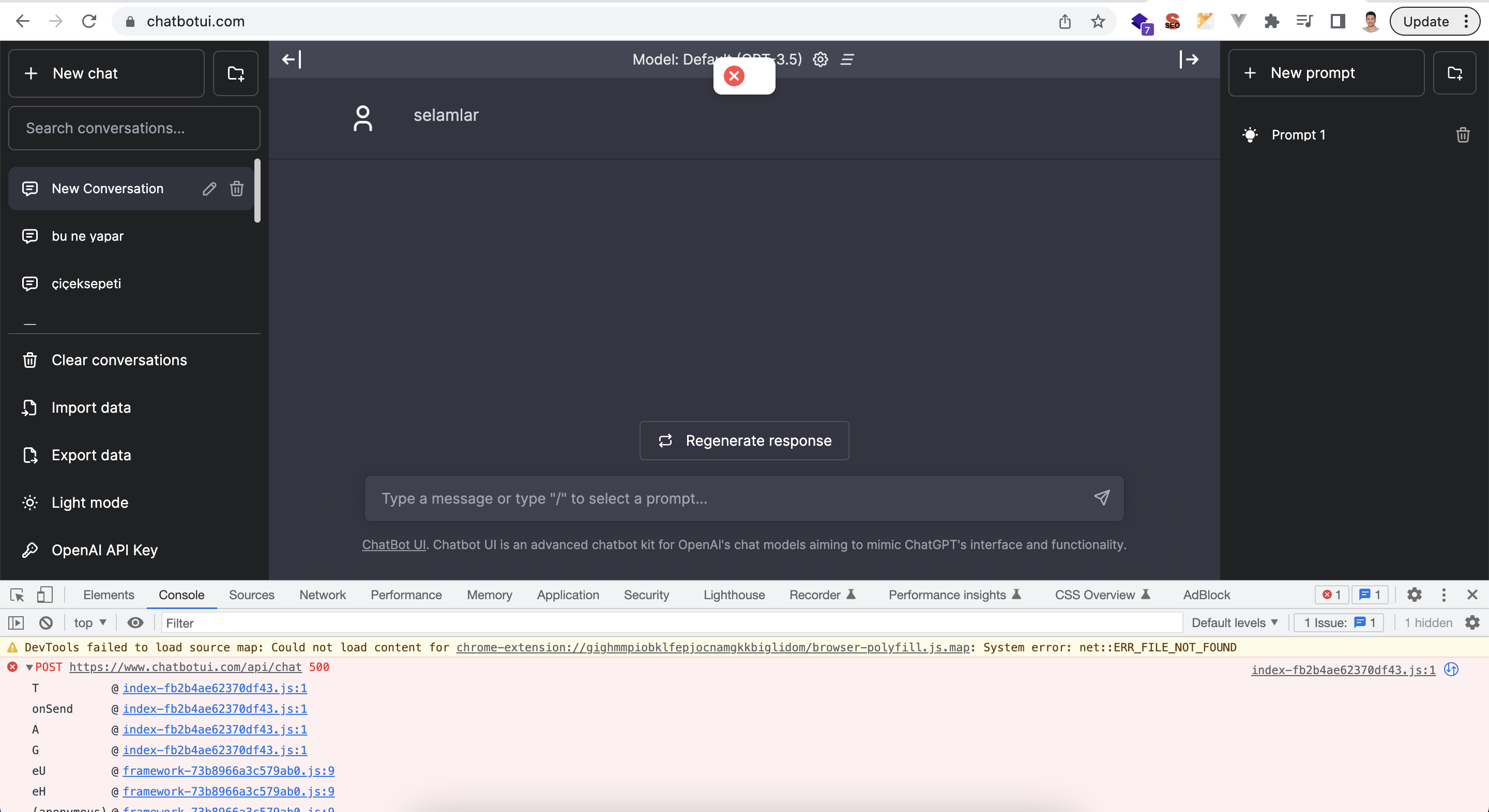 500 Error => https://www.chatbotui.com/api/chat · Issue #413 · mckaywrigley/chatbot-ui · GitHub
