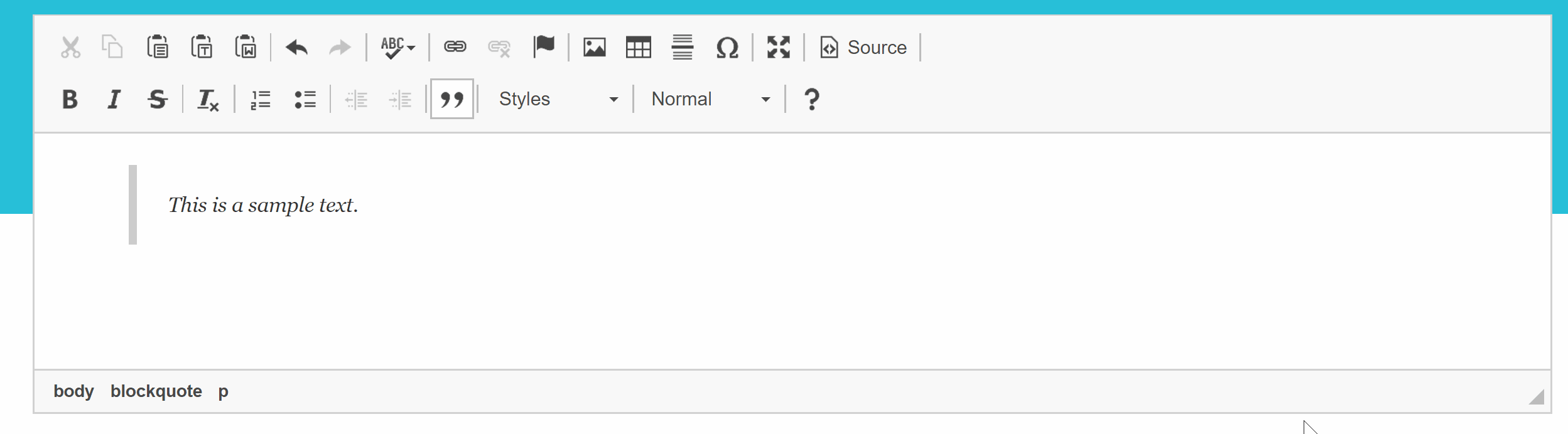 Can not insert a paragraph after blockquote tag alone · Issue #944 · ckeditor/ckeditor4 · GitHub
